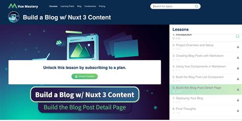 Nuxt Video Courses