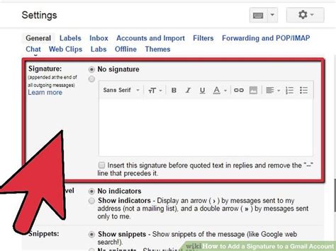 how to add a signature to a gmail account 12 steps