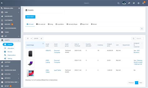 Assets Management Module For Perfex Crm Organize Codemarket