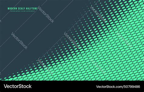 Modern Scaly Halftone Pattern Smooth Border Vector Image