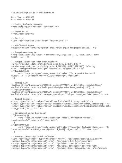 Kumpulan Coding Pdf Computer File Formats Computer Programming