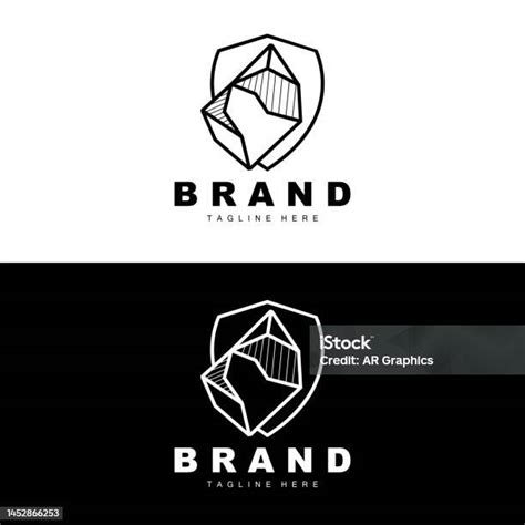 돌 로고 보석 라인 돌 디자인 다이아몬드 크리스탈 간단한 우아한 제품 브랜드 벡터 자연석 아이콘 0명에 대한 스톡 벡터 아트 및 기타 이미지 Istock