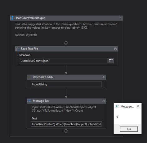 Storing The Values In Json Output To Data Table Something Else