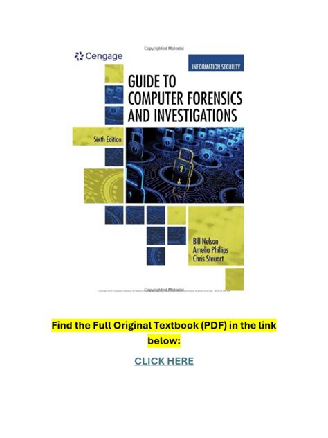 Guide To Computer Forensics And Investigations 6th Edition Textbook