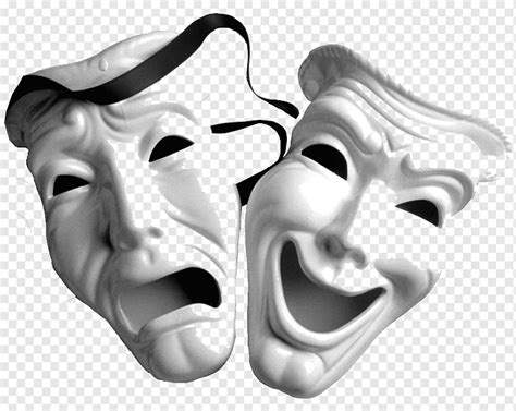 Theatre Of Ancient Greece Mask Tragedy Comedy Mask Monochrome Drama
