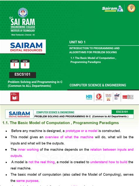 11 Cse The Basic Model Of Computation Programming Paradigms Pdf