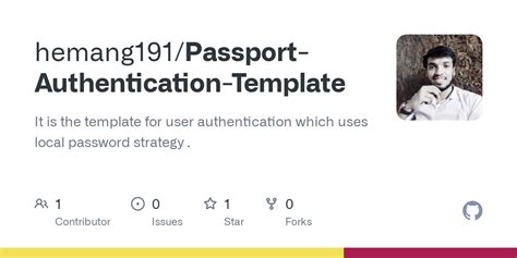 Github Hemang191passport Authentication Template It Is The Template