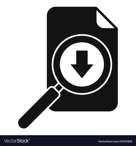 File Download Icon Simple Backup Data Royalty Free Vector