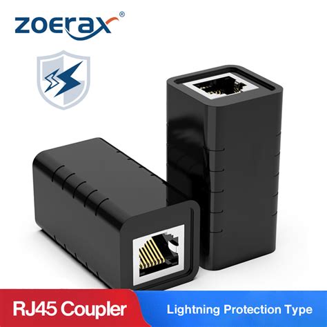 ZoeRax Keystone Jack RJ Coupler Ethernet Inline Connector Plugs For Cat E Cat Cat Lightning