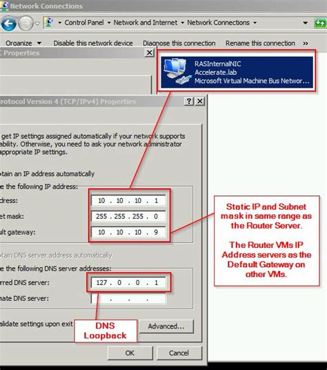 configuring a windows router for hyper v using routing and remote access services rras