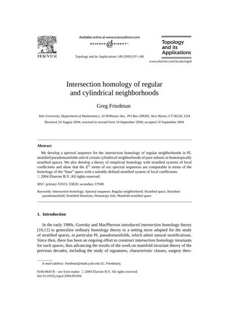 pdf intersection homology of regular and cylindrical neighborhoods