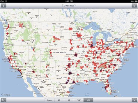 Verizon AT T 4G LTE Coverage Maps Truth Comes In Comparison PhoneArena