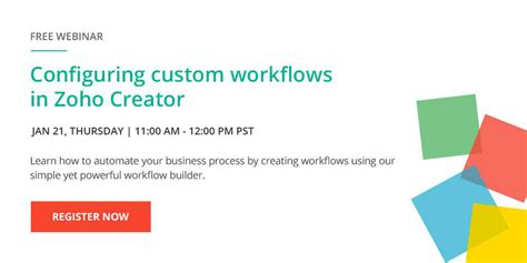 Free Webinar Configuring Custom Workflows In Zoho Creator Zoho Spiceworks Community