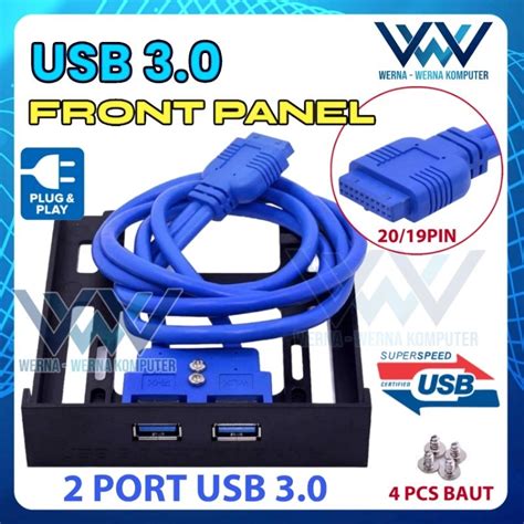 Jual Usb 3 0 Front Panel 2 Port 5gbps 20 19pin Header Shopee Indonesia