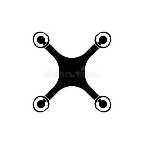 Drones Logo Iconillustration Design Template Stock Vector