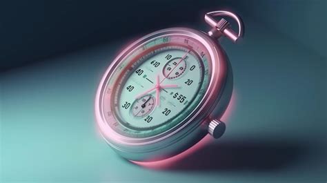 Premium Photo Stopwatch On A Wooden Tablegenerative Ai