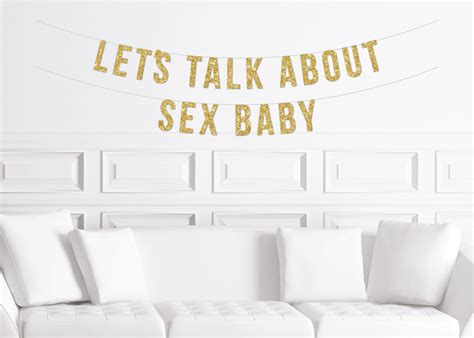 Let S Talk About Sex Baby Banner Sign For A Party Gender Etsy