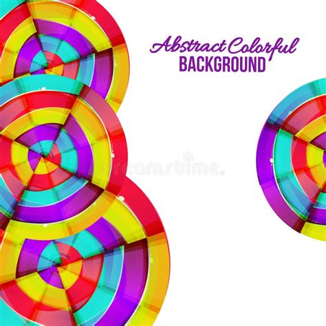 Abstract Colorful Rainbow Curve Background Design Stock Vector