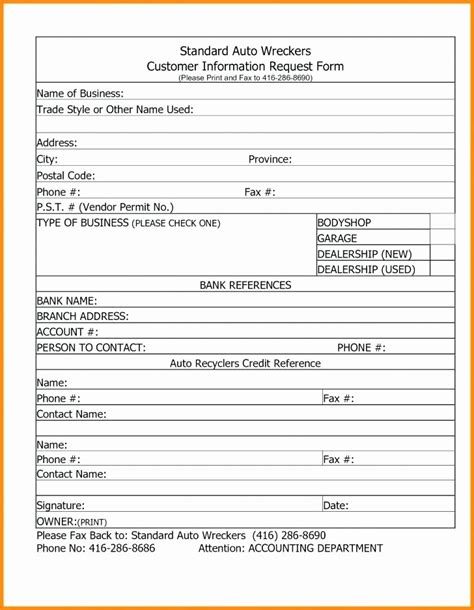 New Vendor Form Template Excel Shooters Journal