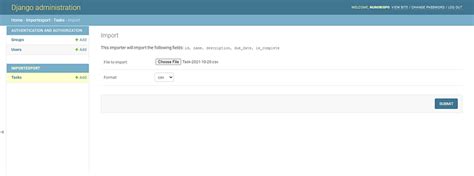 How To Import Or Export Data From Django Admin