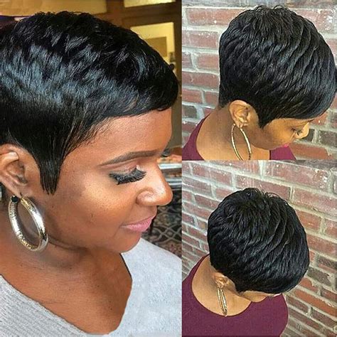 Docute Short Pixie Cut Wigs For Black Women Pixie Wigs For