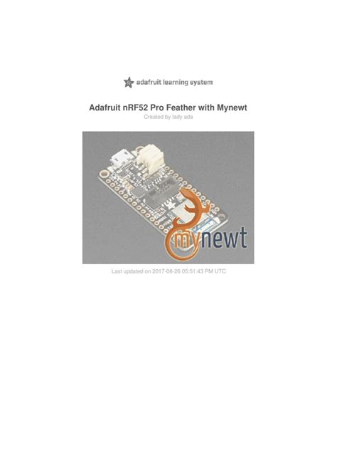 Adafruit Nrf52 Pro Feather Pdf Booting Usb