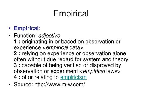 Ppt Empirical Powerpoint Presentation Free Download Id311205
