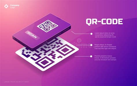 Qr Code On Phone Scan Me Coding For Mobile App Payment Isometric