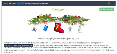Security Malwareanalysis Tryhackme Adventofcyber2022 Adventofcyber
