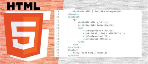 Mengenal Html Dan Belajar Dasar Dasar Html Untuk Membangun Website