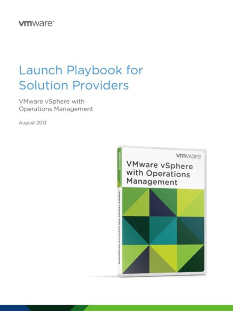 pdf vmware vsphere with operations management launch playbook pdf
