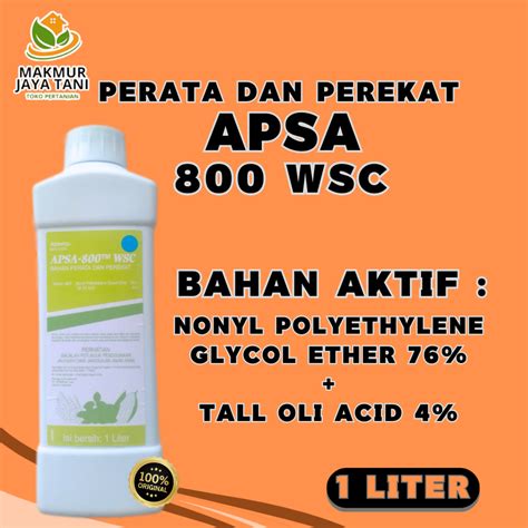 Jual Apsa 800 Wsc Bahan Perata Dan Perekat 1 Liter Shopee Indonesia