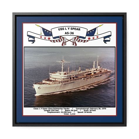 Uss L Y Spear As 36 Navy Floating Frame Photo Navy Emporium