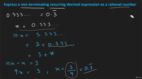 23 non terminating recurring decimal to pq form youtube