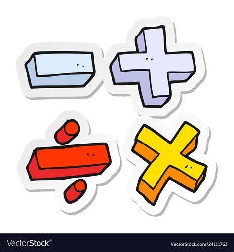 Math Symbols Cartoon