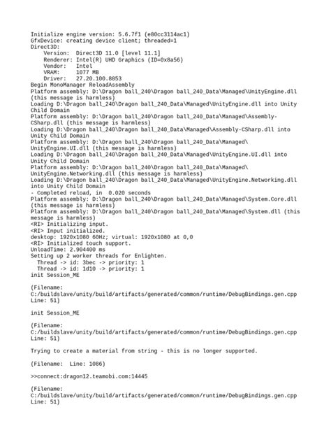 Output Log Pdf Filename Unity Game Engine