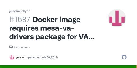 Docker Image Requires Mesa Va Drivers Package For Va Api Transcoding On