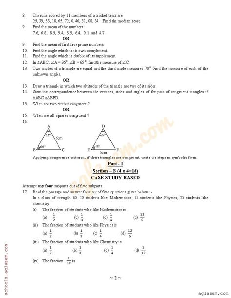 Class 7 Maths Sample Paper Half Yearly Exam 2025 7th Maths Half Yearly Model Question Paper