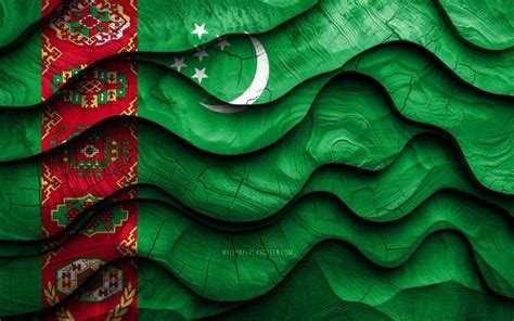 다운로드 4k 투르크멘 깃발 아시아 국가 나무 3d 파도 깃발 투르크 메니스탄의 날 투르크 메니스탄의 깃발 투르크 메니스탄 나무 깃발 투르크멘 국가의 상징