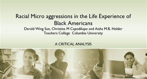 Racial Micro Aggressions Power Point Presentation Example