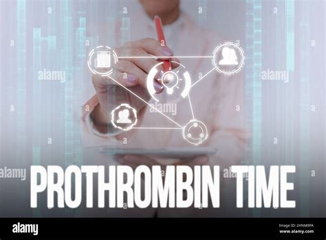 Inspiration Showing Sign Prothrombin Time Concept Meaning Evaluate