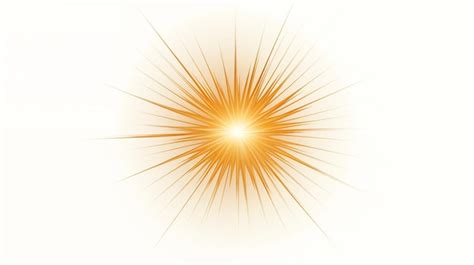 Radiant Burst Of Orange And Yellow Light With Starburst Pattern Premium Ai Generated Image