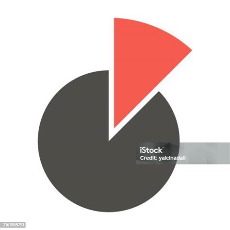 파이 차트 인포그래픽 템플릿 원형 차트 아이콘입니다 주황색 섹션은 1 8 등분입니다12 5입니다 원이 둘로 나뉩니다 벡터 일러스트 레이 션 개념에 대한 스톡 벡터 아트 및