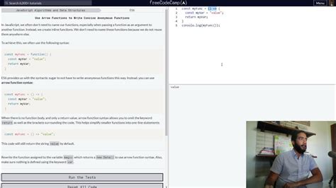 How To Use Arrow Functions To Write Concise Anonymous Functions In