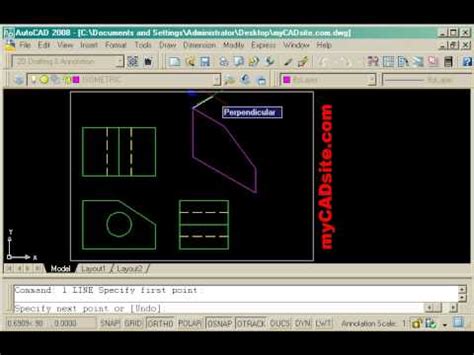 Isometric Drawing In AutoCAD Tutorial From MyCADsite YouTube