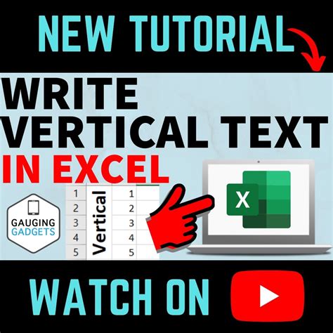 How To Write Vertical Text In Excel Artofit