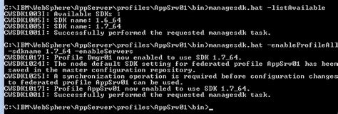 Configure Websphere Profile To Use A Different Version Of Java