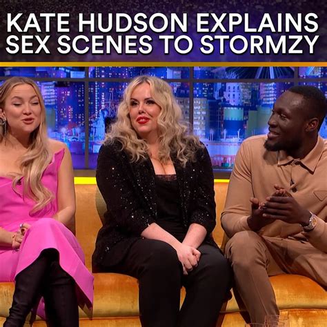Stormzy Asks Kate Hudson How Sex Scenes Work The Jonathan Ross Show Kate Hudson Stormzy