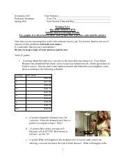ECON 103 Problem Set Pdf Economics 103 Professor Friedman Spring 2021 Your Name S Your TA