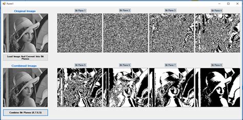 image compression using bit plane slicing — opencvsharp without pre